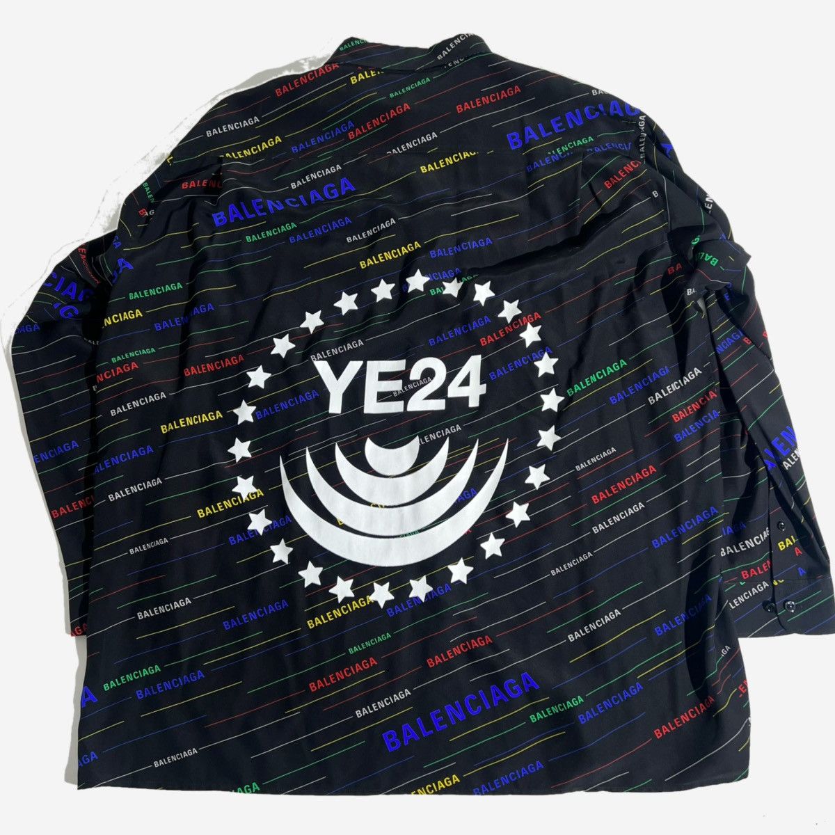 Balenciaga × Kanye West Balenciaga YE24 All Over Logo Button Up | Grailed
