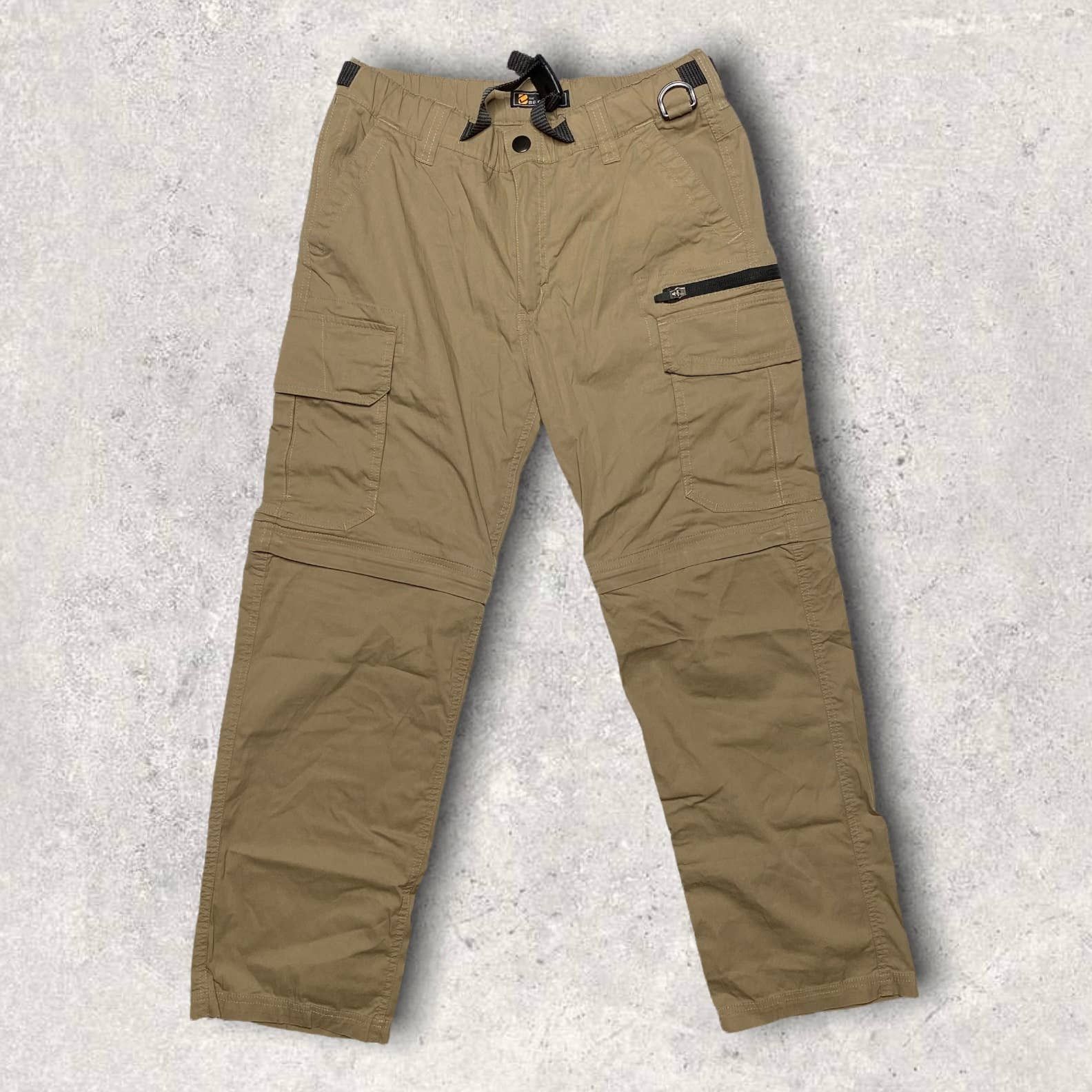 Workers Tan Tactical Pants Relaxed Fit Cargos Unzips to Shorts | Grailed