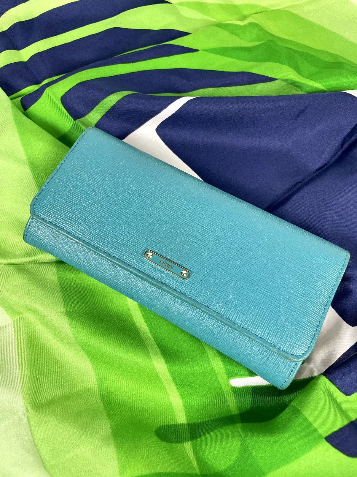 Fendi Authentic Fendi Zipper Long Wallet Zucca Monogram | Grailed
