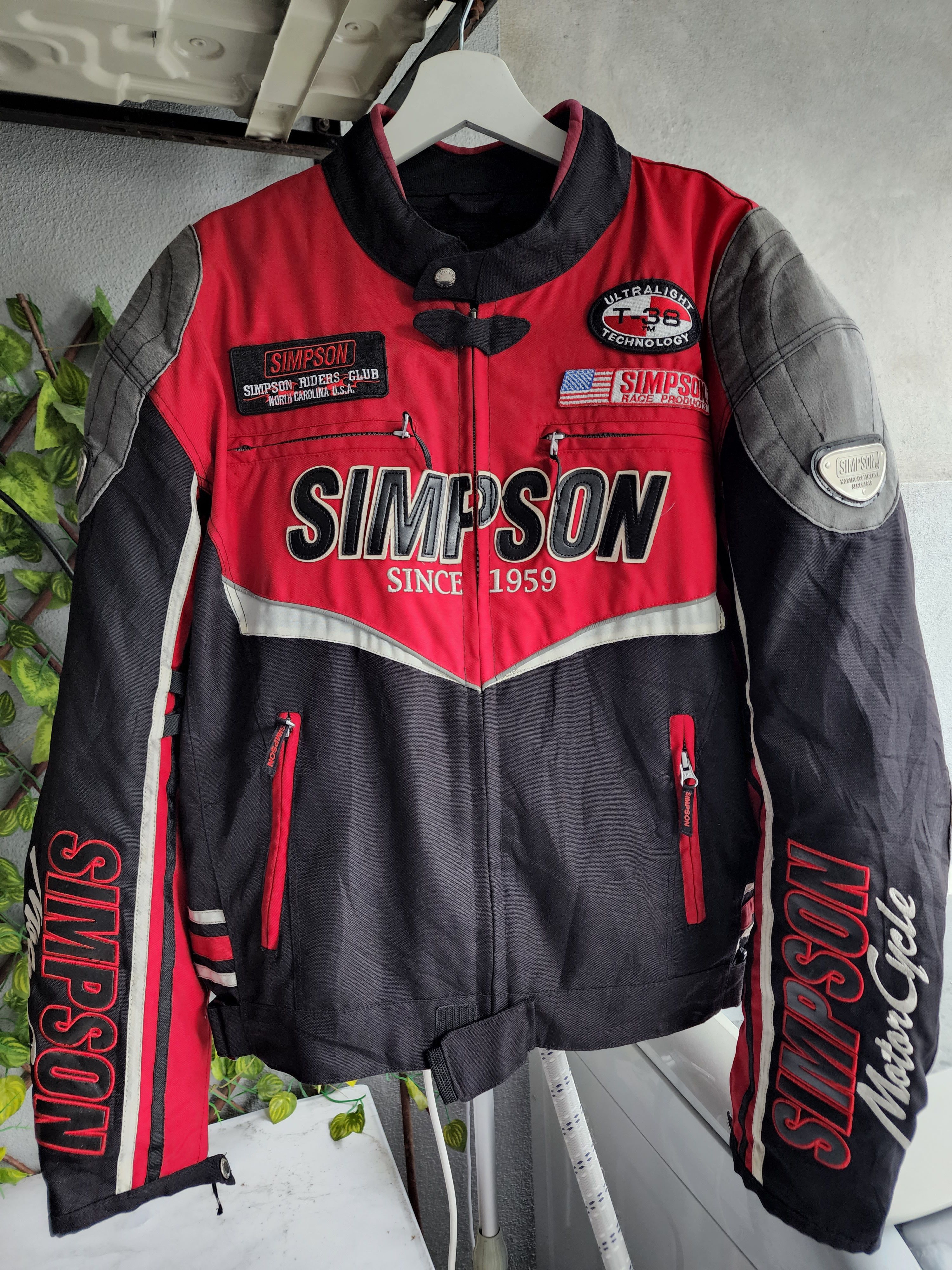 Racing × The Simpsons × Vintage Simson USA Motorbike Racing Padded ...