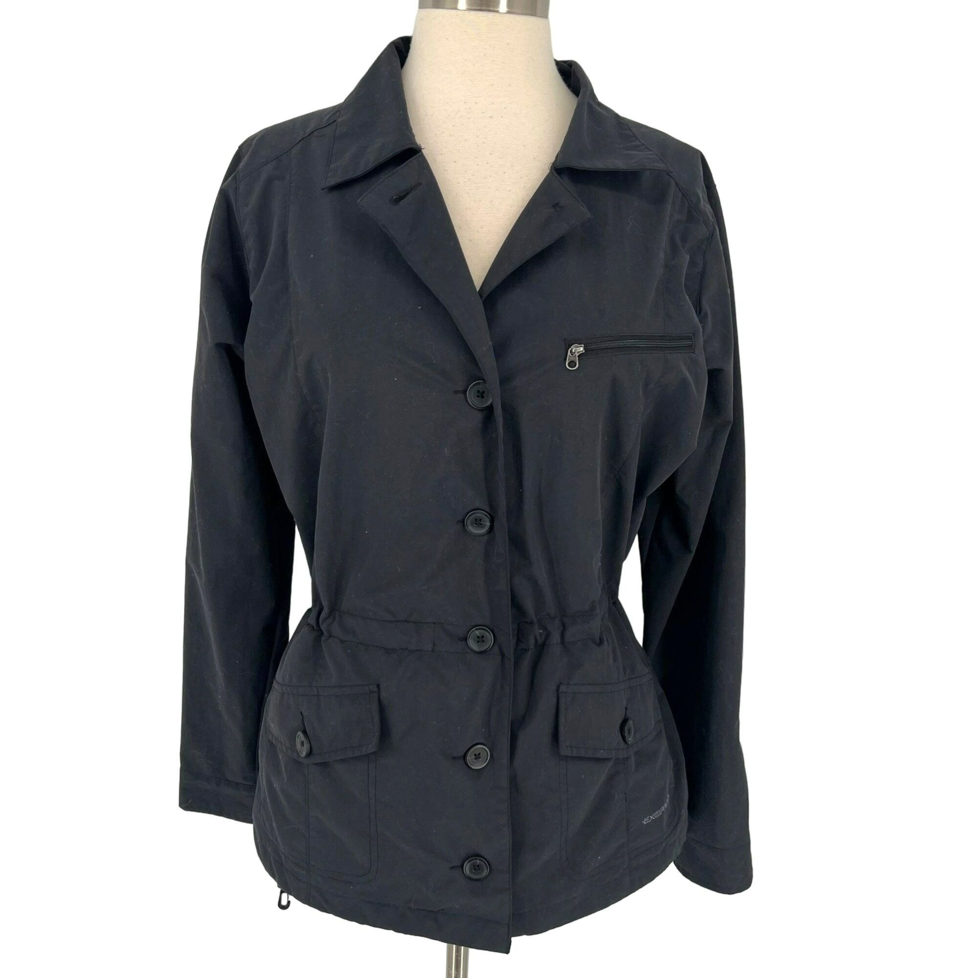ExOfficio Exofficio Lightweight Utility Jacket Water Resistant Black W ...