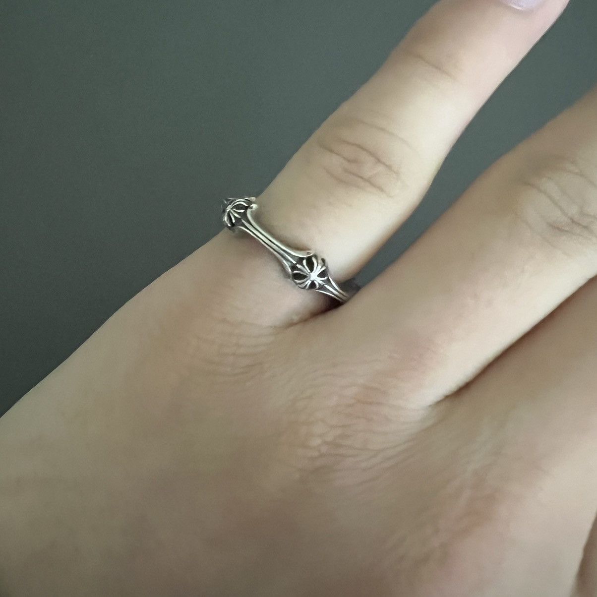 Chrome Hearts Chrome Hearts Cross and Bones Ring | Grailed