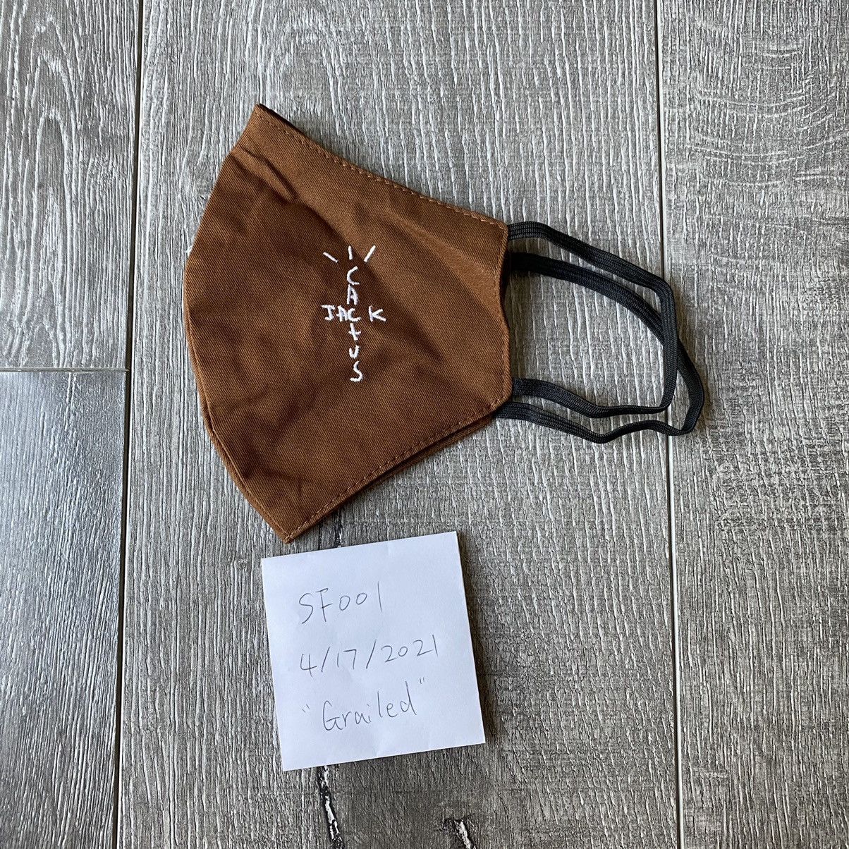Travis Scott Travis Scott Cactus Jack Face Mask Brown OS | Grailed