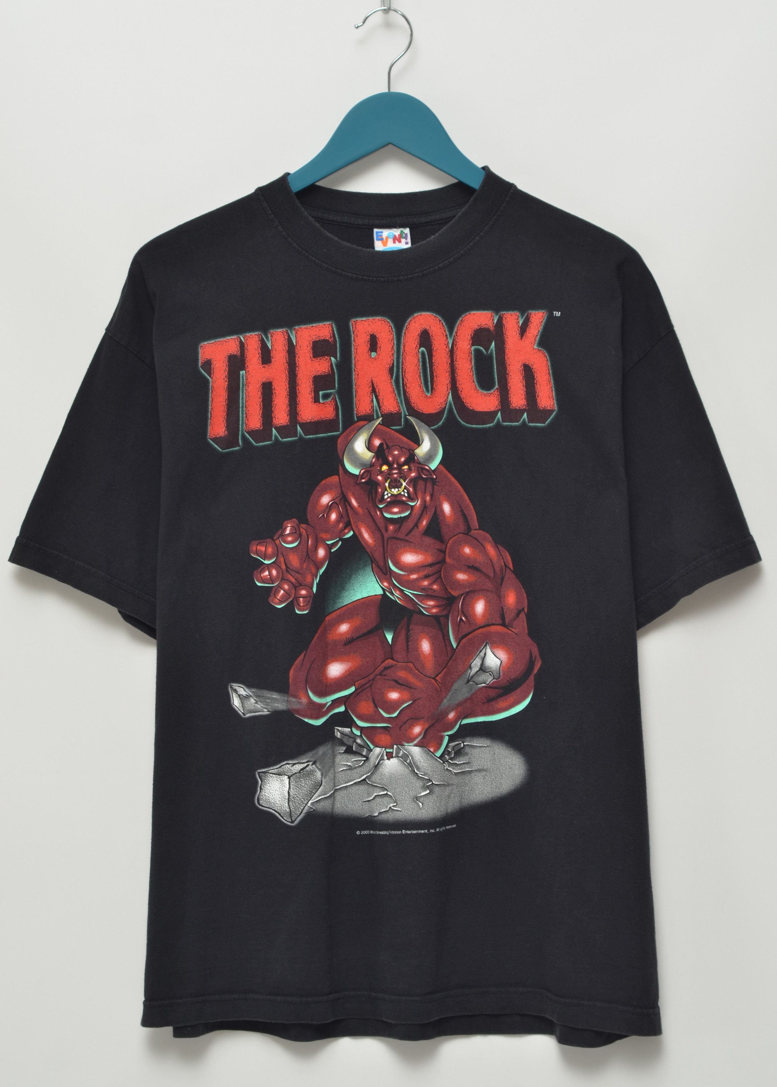 Vintage The Rock Dwayne Johnson WWE 2000 Vintage Rare Tee Shirt | Grailed
