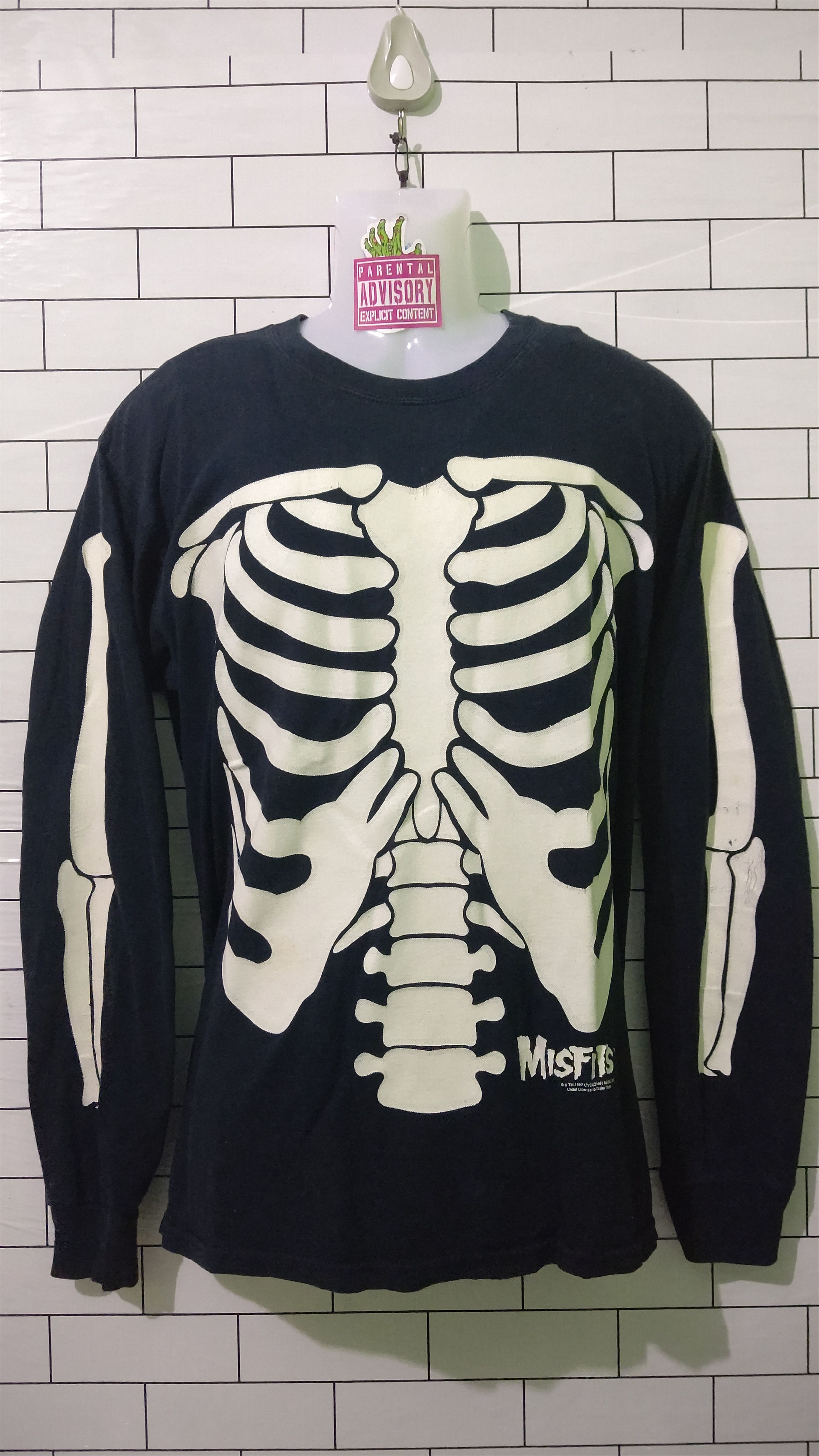 Vintage Vintage rare misfits skeleton glow in dark 1997 | Grailed