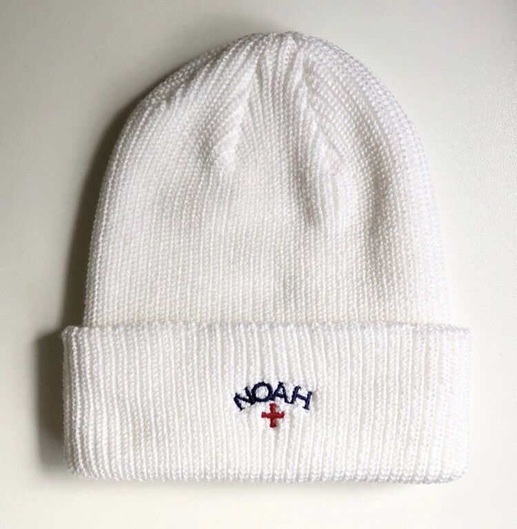 Noah Noah (small defect) Core Logo Beanie WHITE | Grailed