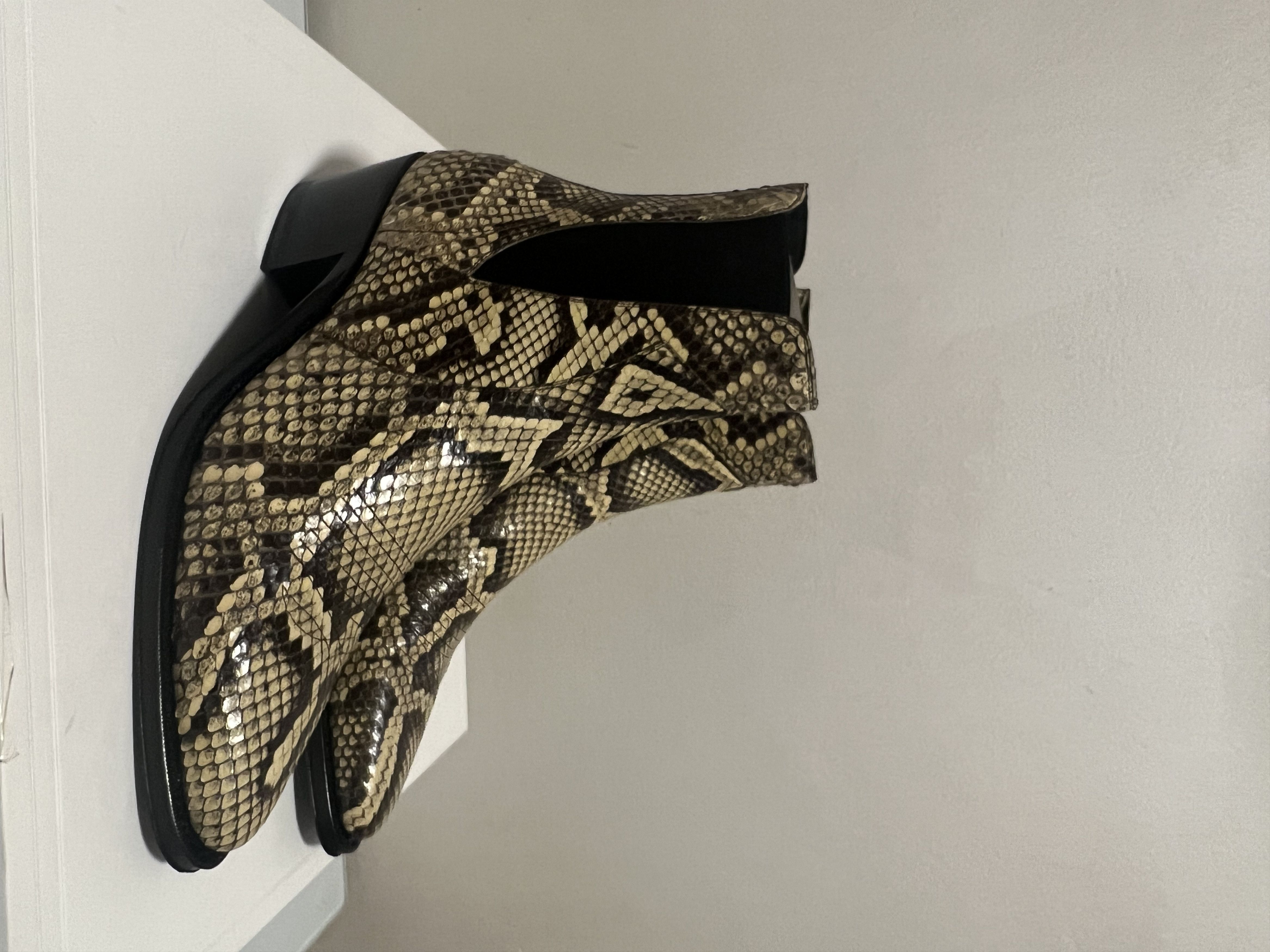 Celine × Hedi Slimane RARE - SS21 Western Camargue 60 Python Chelsea ...