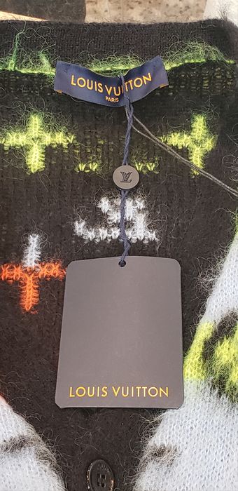 Louis Vuitton LOUIS VUITTON MONOGRAM MOHAIR CARDIGAN | Grailed