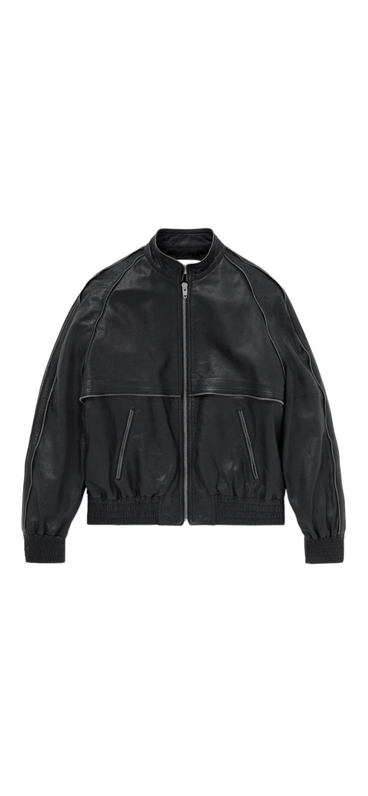 Celine Celine Embellished Leather Bomber Jacket | Grailed