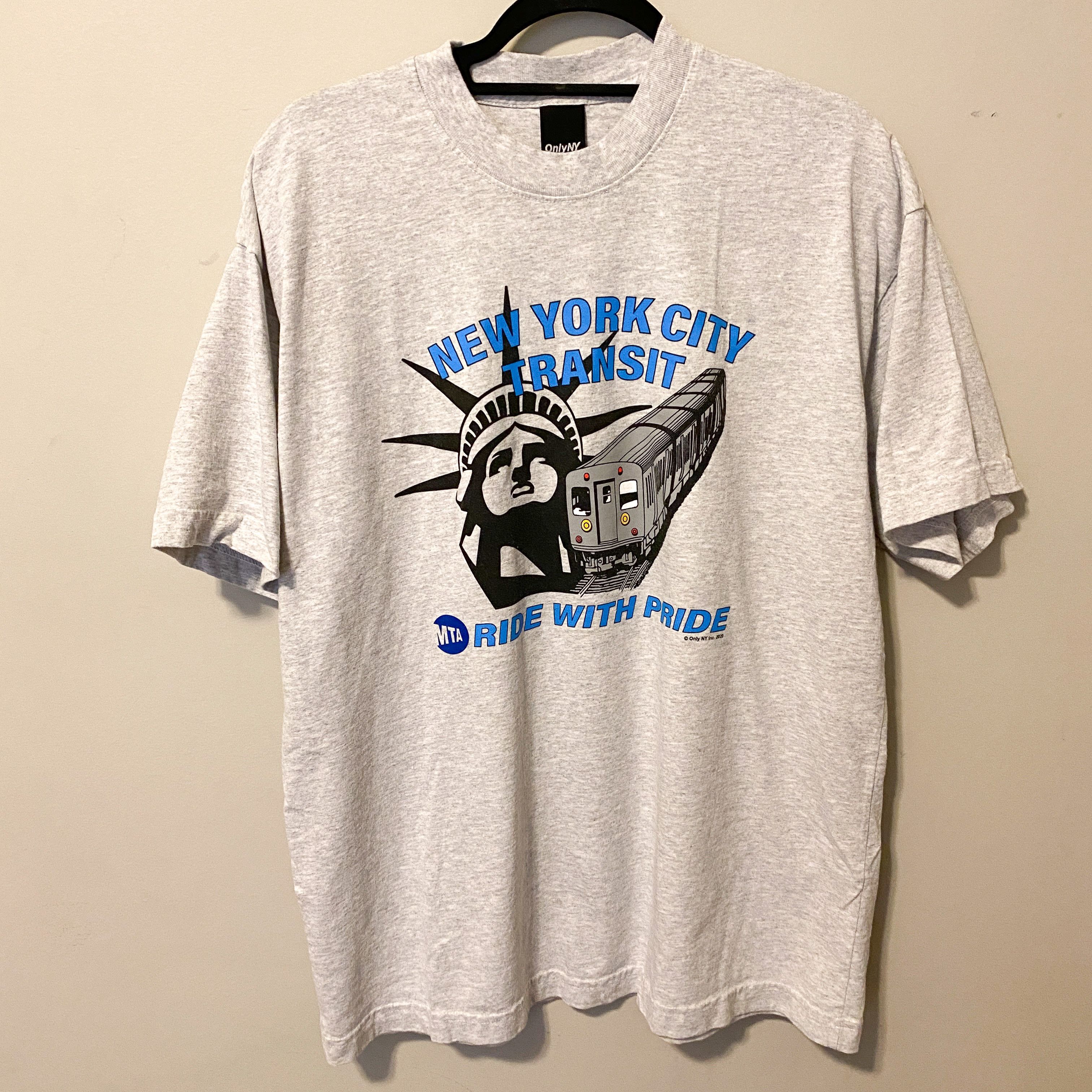 Only NY Only NY x MTA ride with pride t-shirt | Grailed