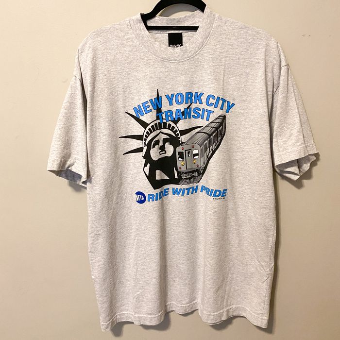 Only NY Only NY x MTA ride with pride t-shirt | Grailed