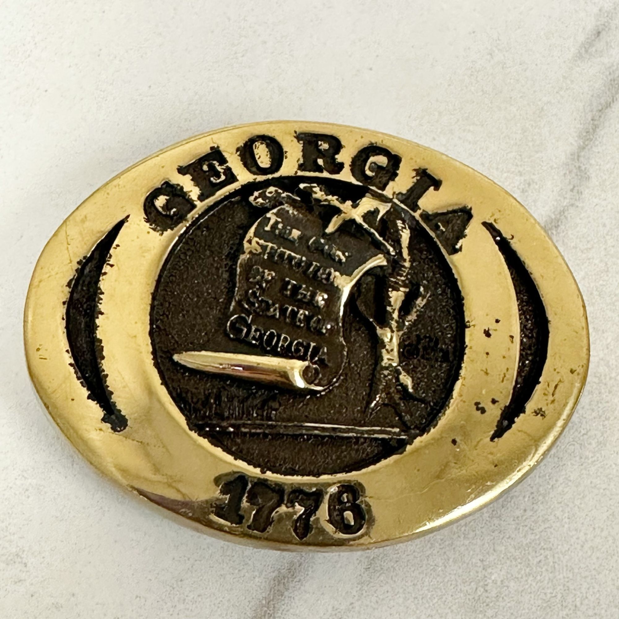 Vintage Heritage Mint Vintage 1981 1776 State of Georgia Belt Buckle ...