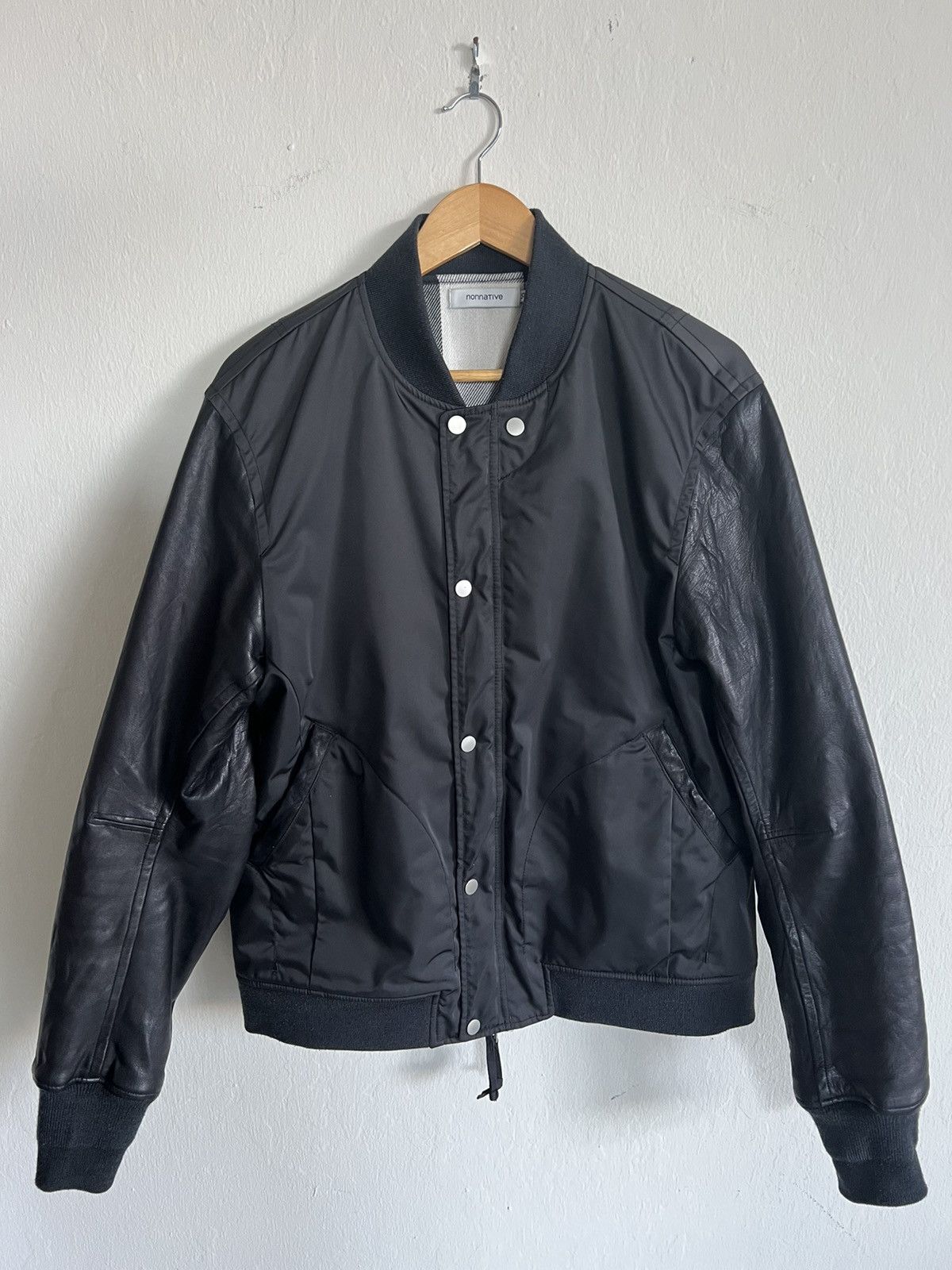 Nonnative [FINAL DROP] Nonnative Black Varsity Bomber Jacket | Grailed