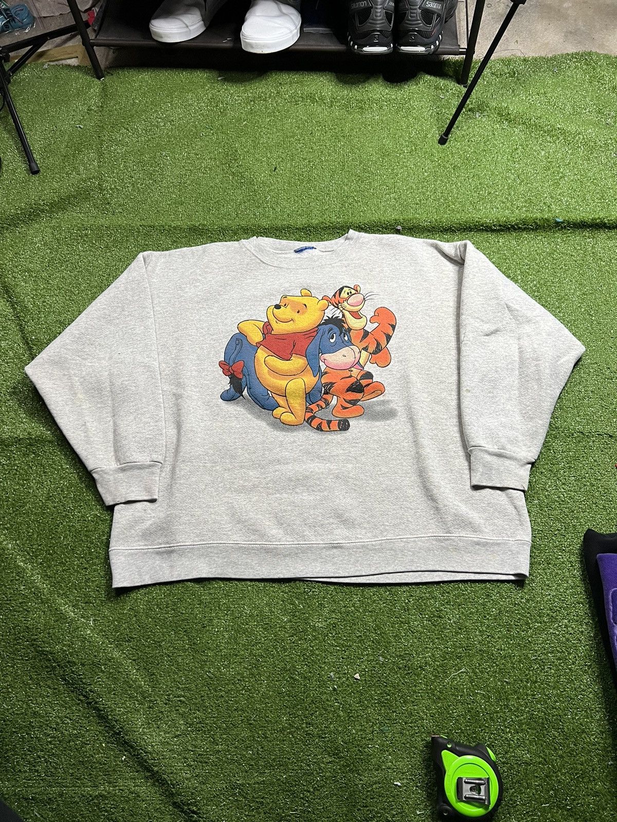 Disney × Vintage vintage winnie the pooh eeyore tigger grey disney ...