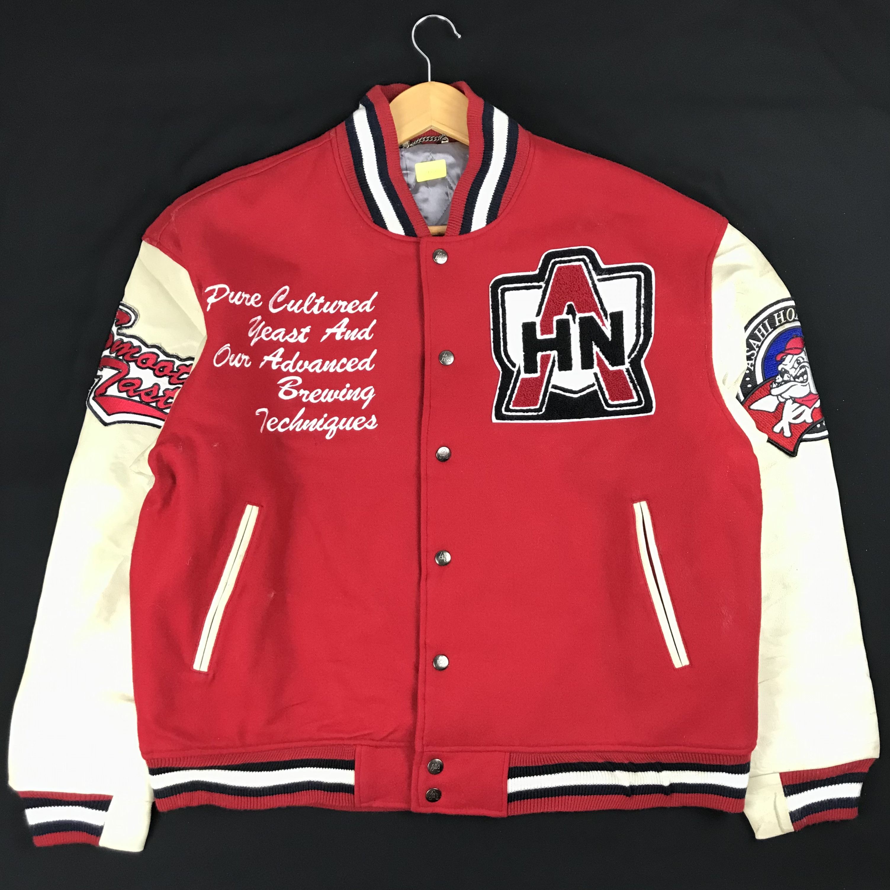Japanese Brand × Varsity Jacket × Vintage JK543 Vintage Asahi Honnama ...