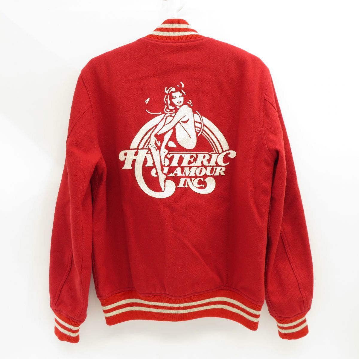 Hysteric Glamour Hysteric Glamour Red Devil Varsity Jacket | Grailed