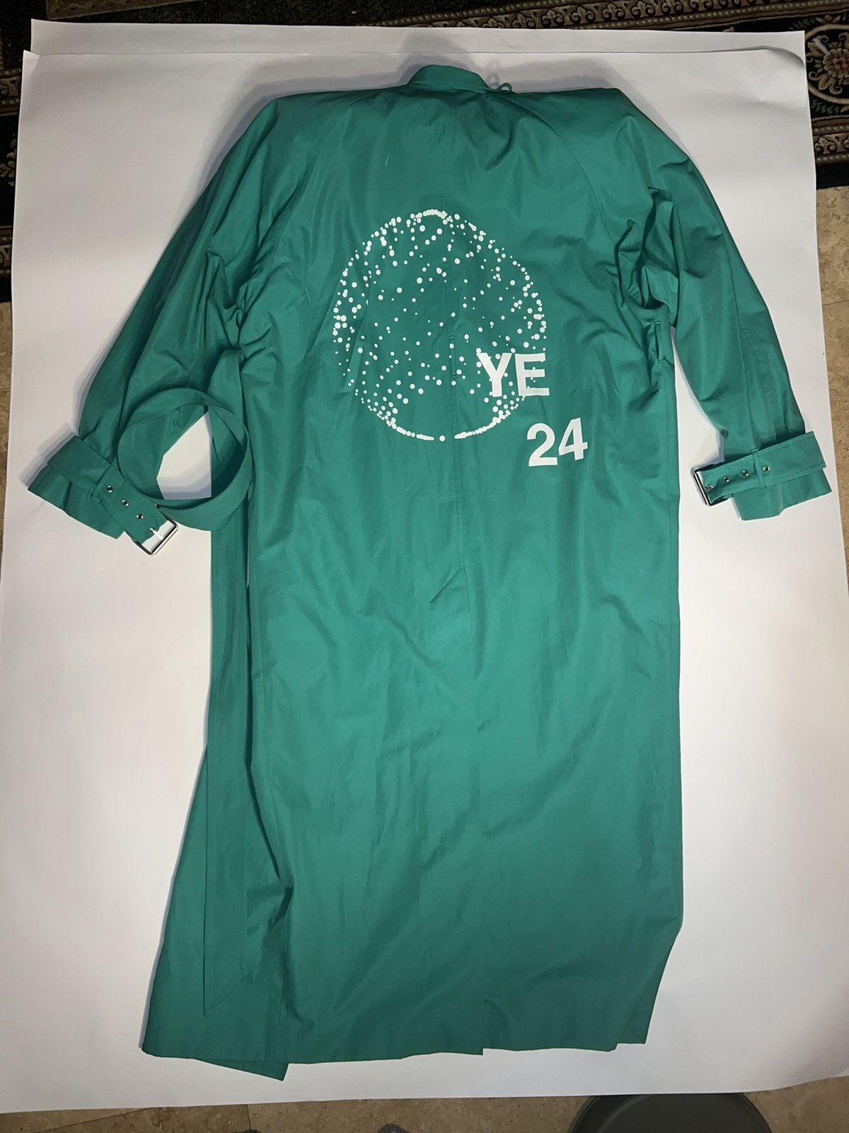 Balenciaga YE24 BALENCIAGA RUNWAY PADDED TRENCHCOAT | Grailed
