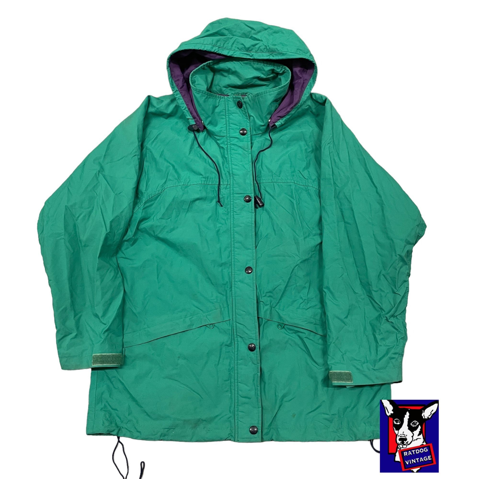 Vintage 70s/80s VTG Green/Purple Nylon EMS Eastern Mountain Sport Pa ...