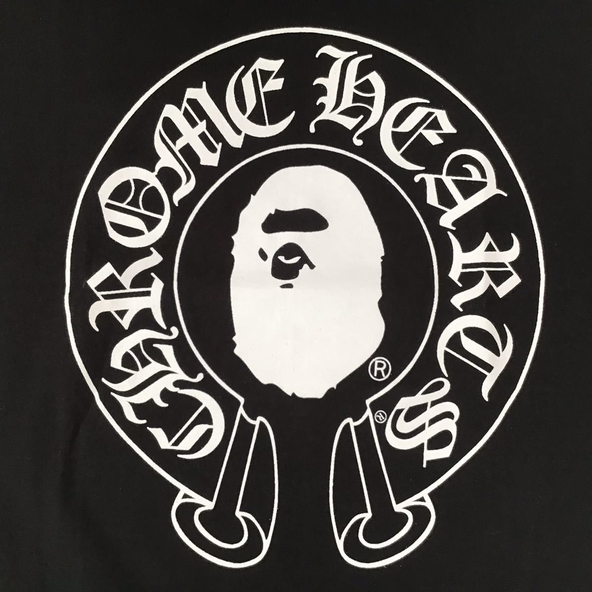 Bape × Chrome Hearts BAPE × Chrome Hearts ape head T-shirt Black | Grailed