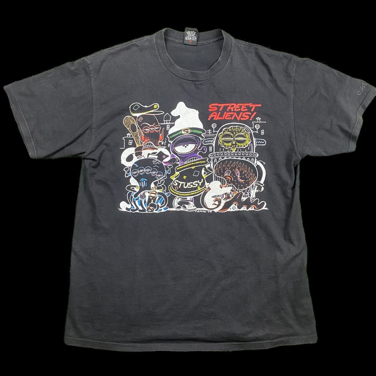 Vintage 🌈Vintage Stussy Collab Art P.Bagge ‘08 | Grailed