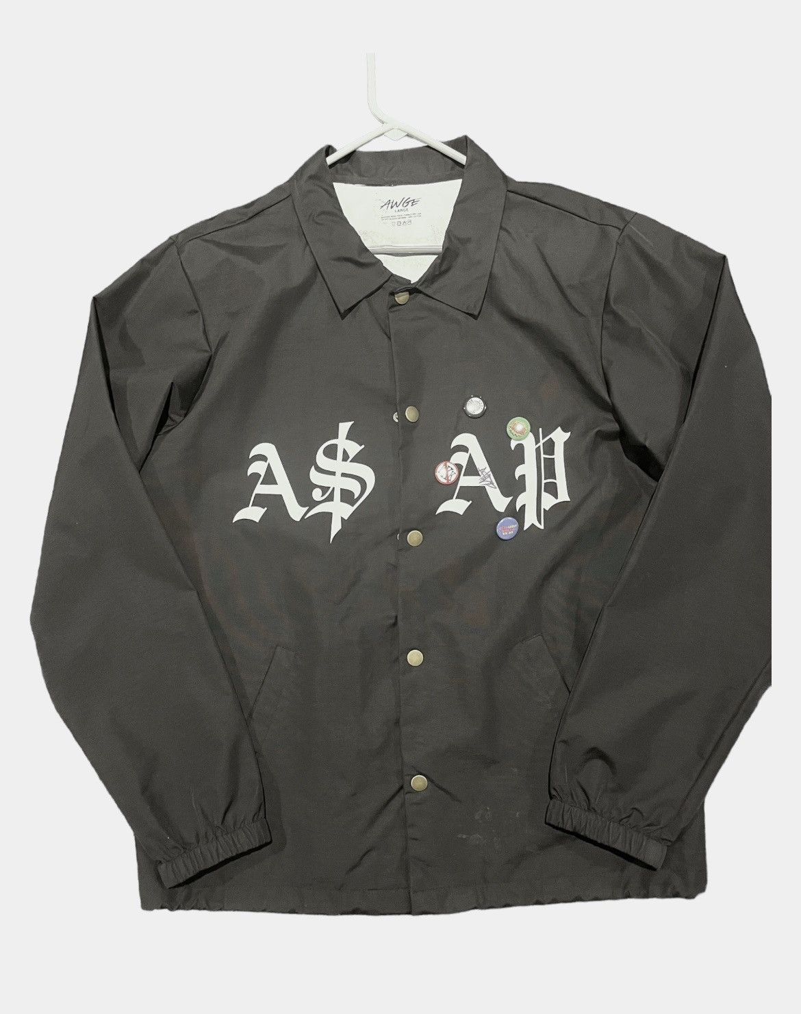 AWGE × Asap Rocky A$AP Worldwide Jacket w/ Signature | Grailed