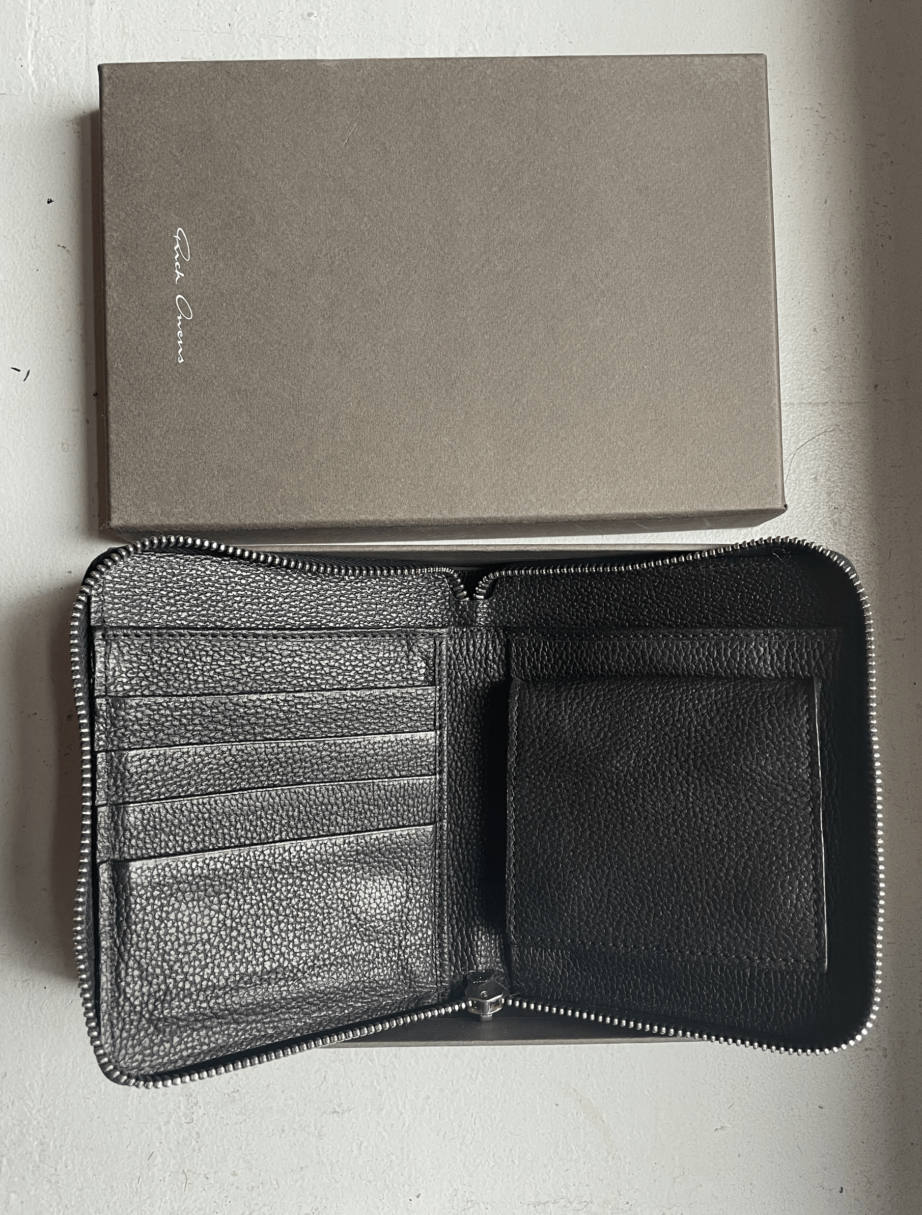 Rick Owens RARE UNI RICK OWENS PORTFOLIO WALLET LAMB LEATHER | Grailed