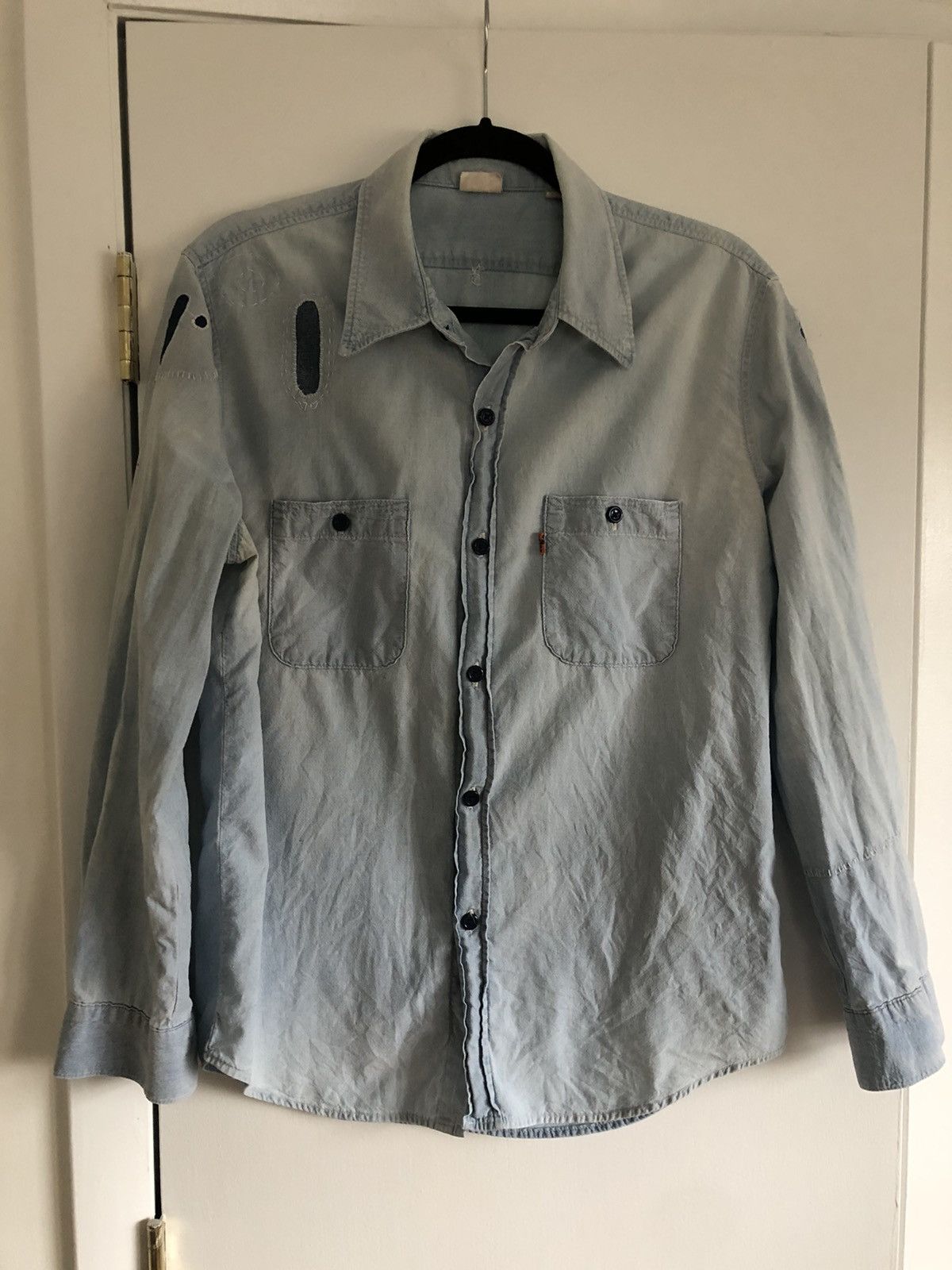 LVC × Levi's Vintage Clothing LVC orange tab chambray | Grailed