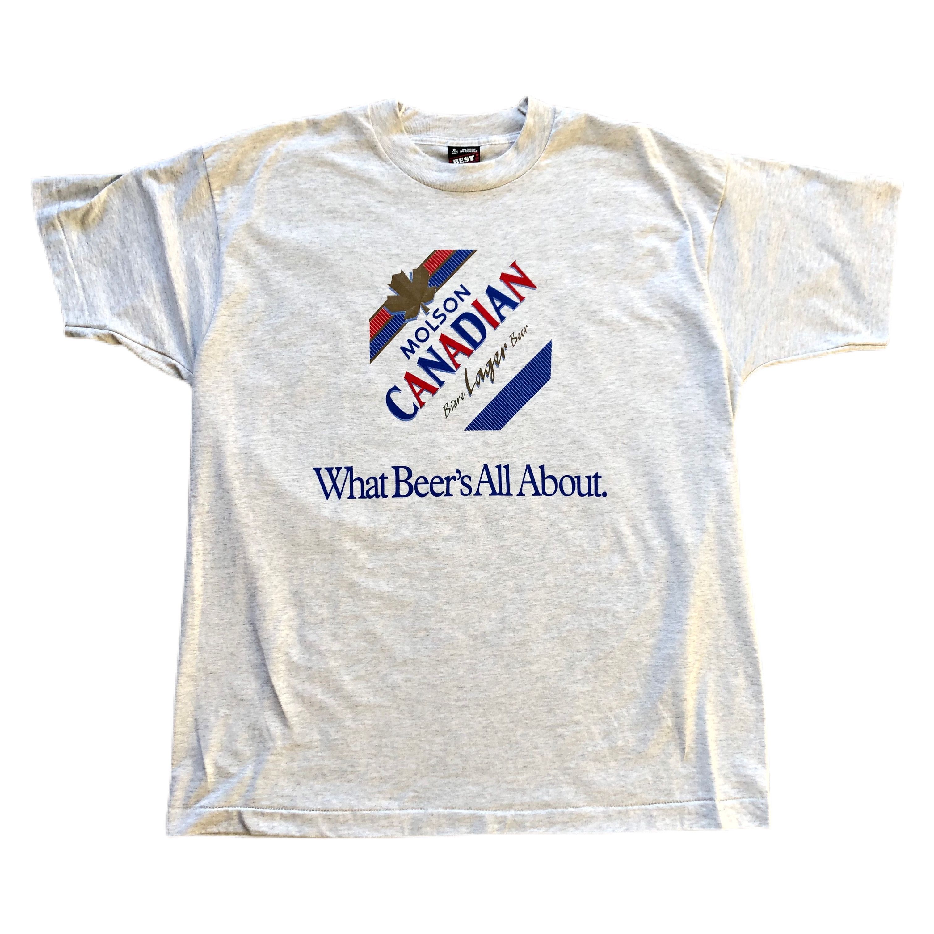 Made In Usa × Vintage Vintage 90s Molson Canadien Beer T-shirt | Grailed