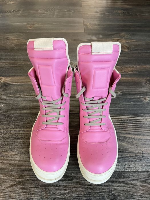 Rick Owens Rick Owens Pink Geobaskets | Grailed