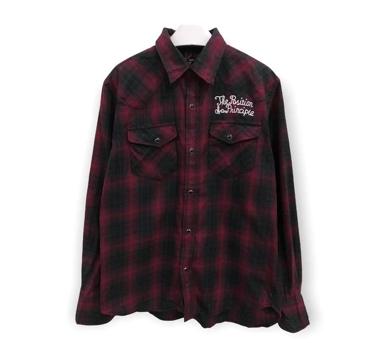 Japanese Brand Japanese Brand Crazy Devil Plaid Tartan Flannel Shirt 👕 ...