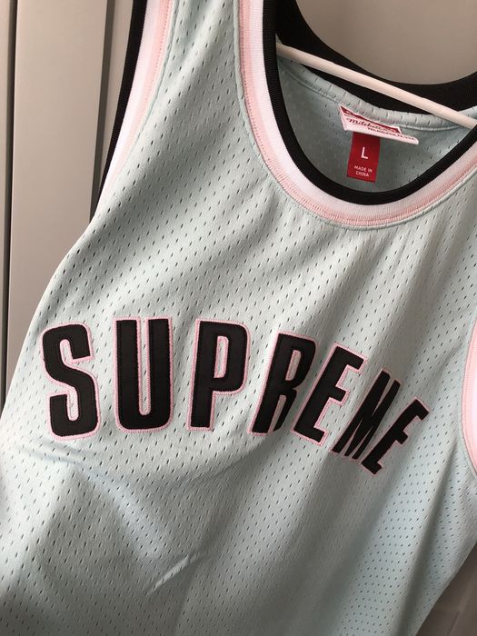 Supreme Light Blue Supreme 2021 Jersey | Grailed