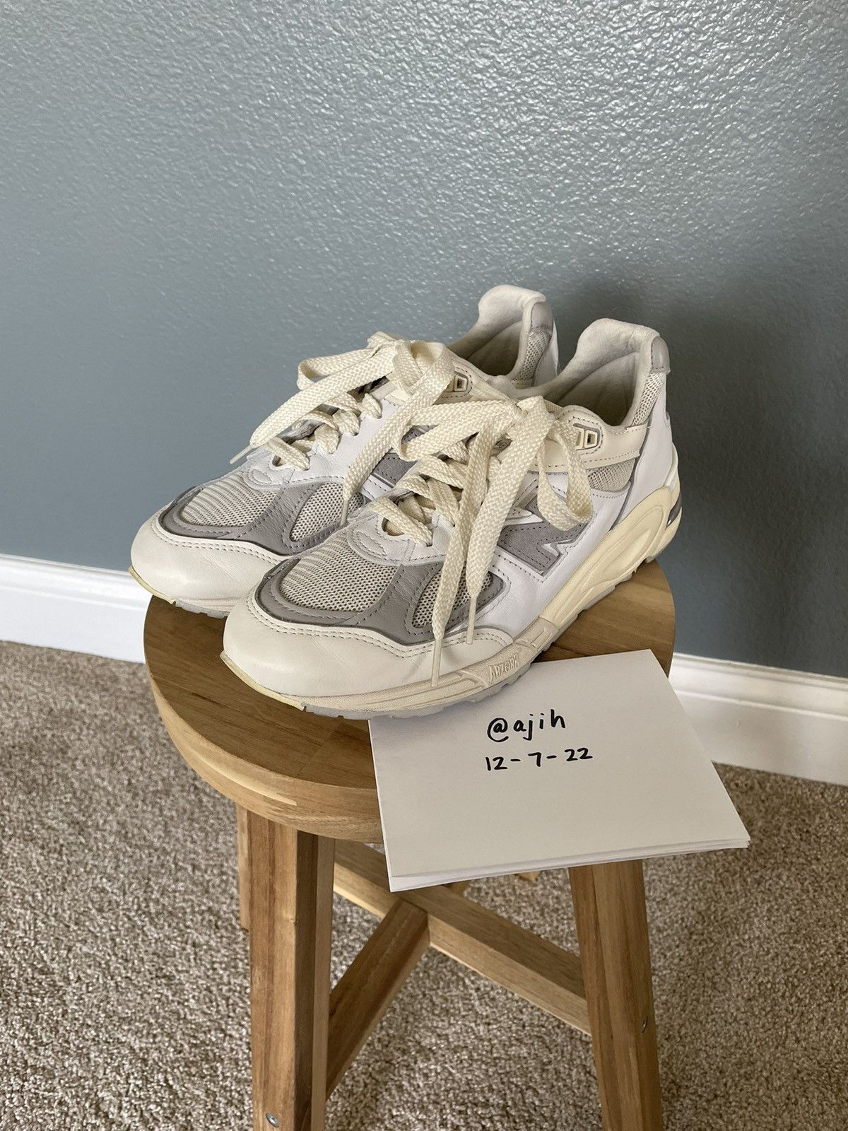 New Balance 990v2 MiUSA “Sea Salt” | Grailed