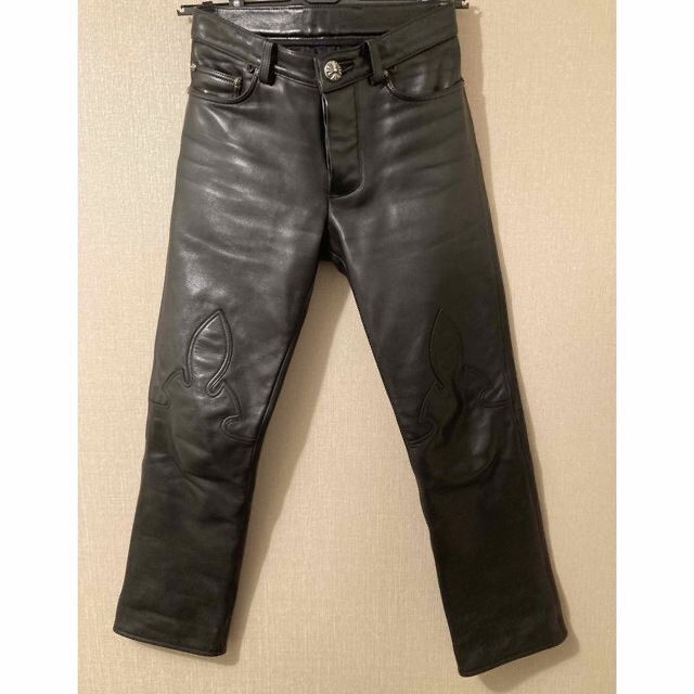 Chrome Hearts CH Leather Pants | Grailed