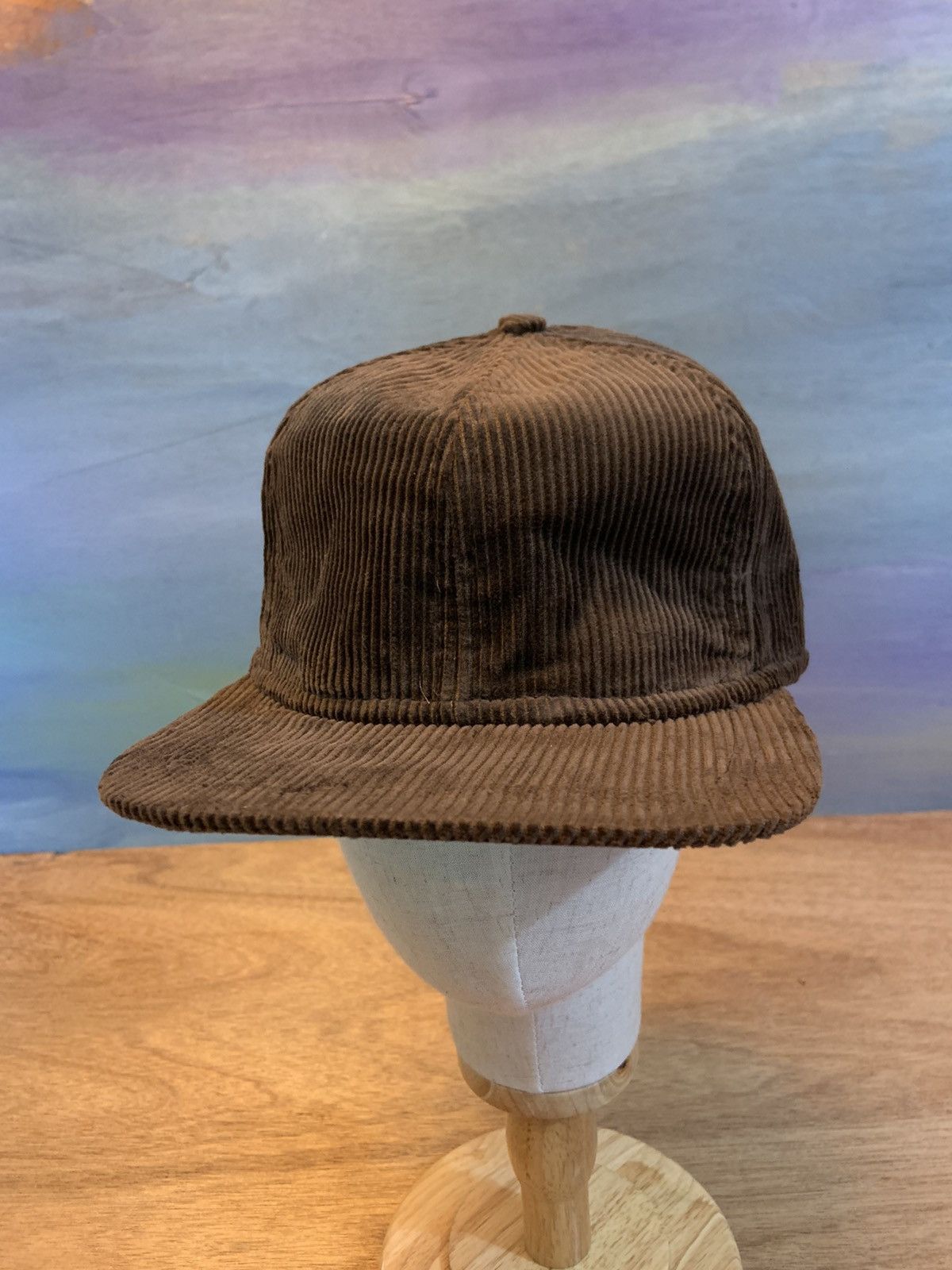 Blank × Hat × Vintage Chocolate Brown Corduroy Strapback Hat Cap | Grailed