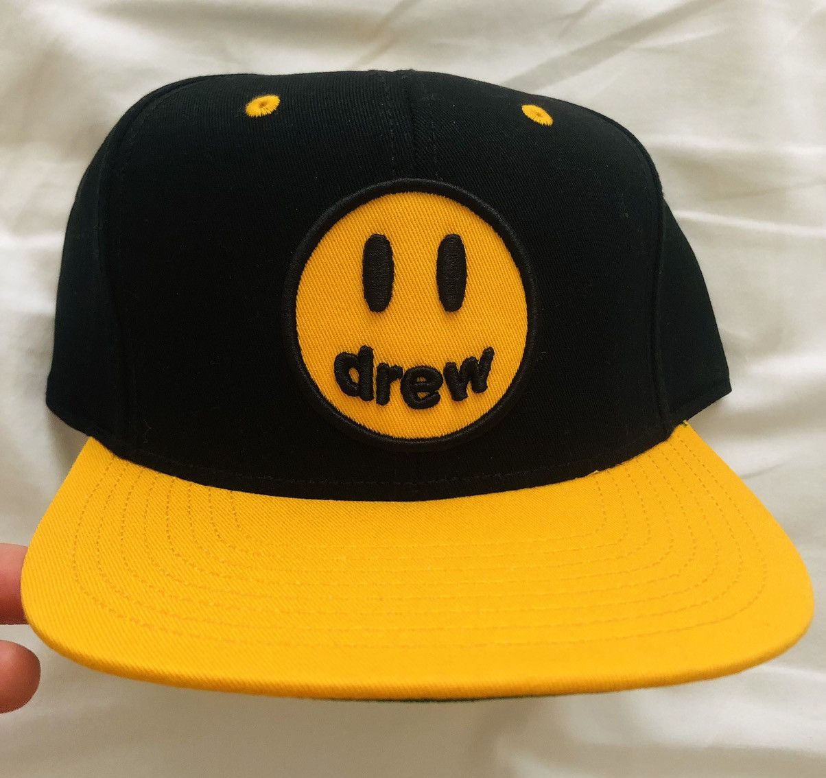Drew House × Justin Bieber Drew House Embroidered SnapBack | Grailed