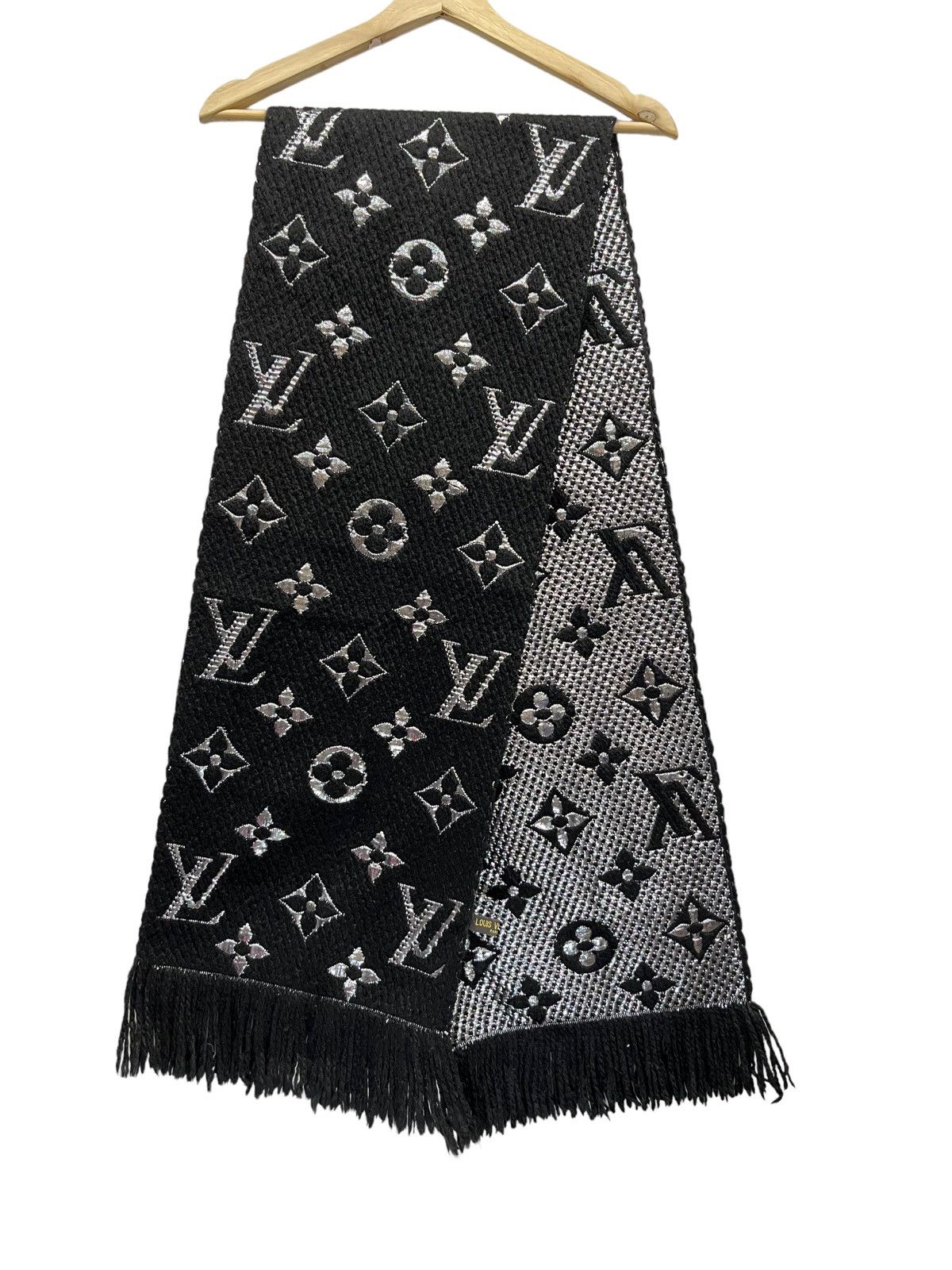 Designer × Vintage Vintage LV Monogram Scarf Muffler | Grailed