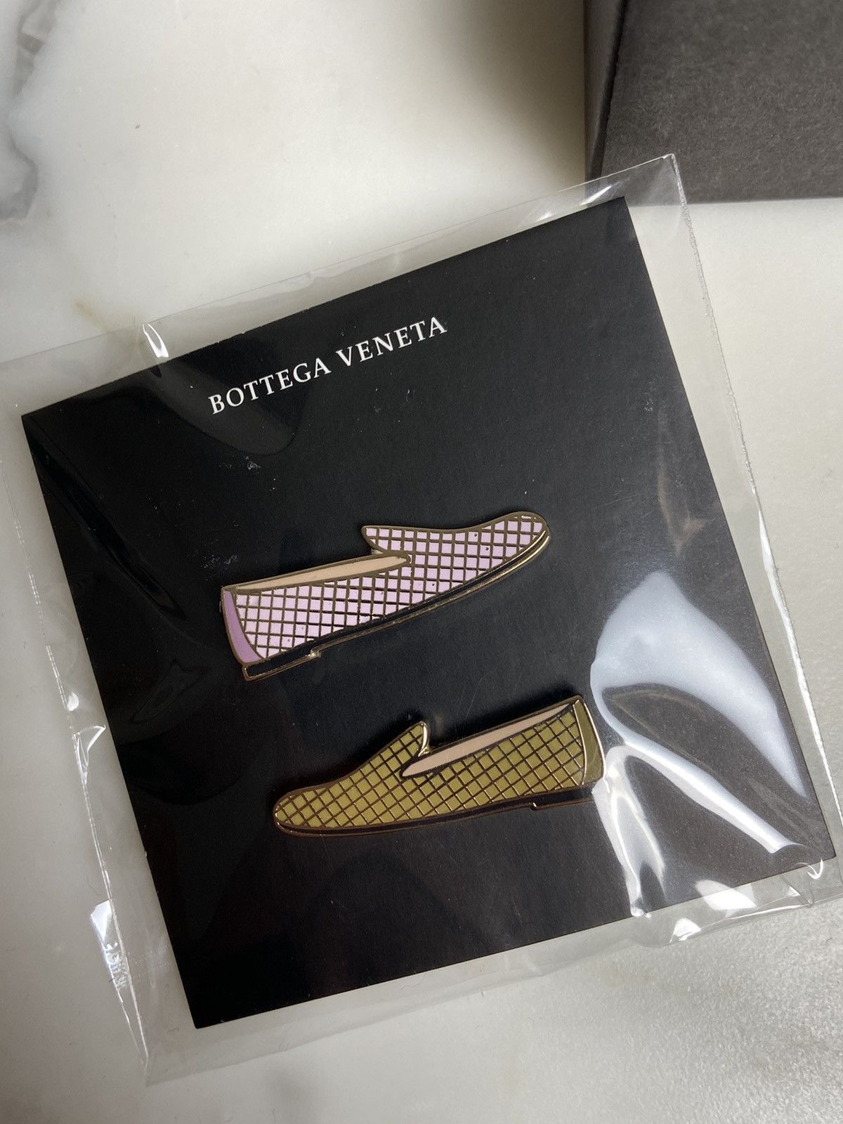 Bottega Veneta 100% authentic Loafer badges set | Grailed