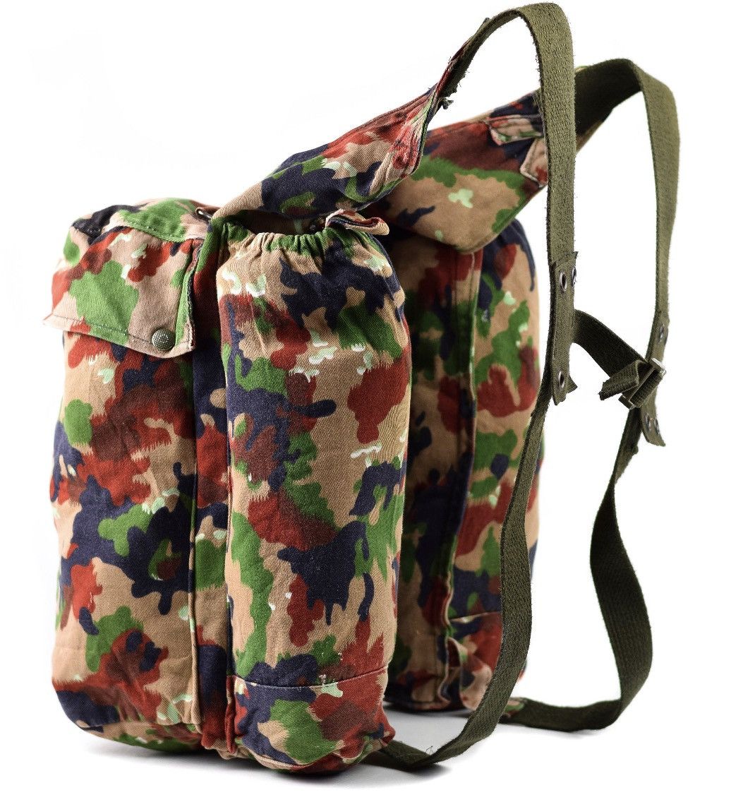 Military × Rare × Streetwear Vintage 80s Genuine Military Camo Backpack ...
