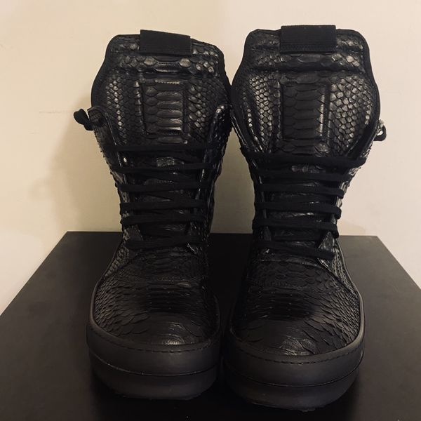 Rick Owens Rick Owens Geobasket Python Black New Rare | Grailed