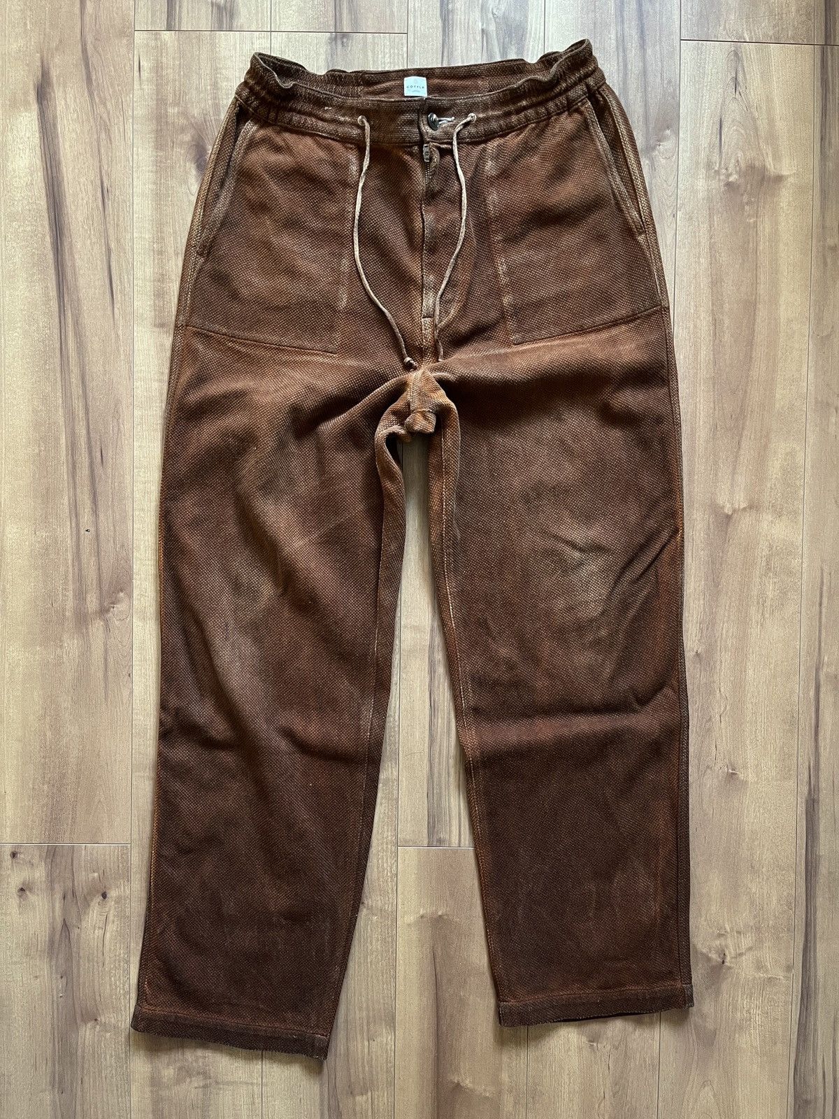 Cottle COTTLE X BA sashiko comfort pants in kakishibu | Grailed