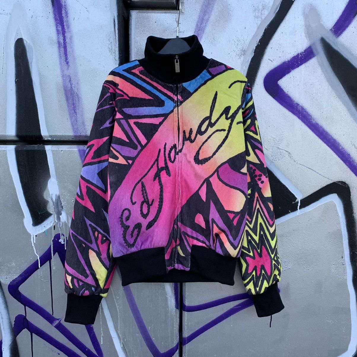 Christian Audigier × Designer × Ed Hardy Ed hardy drip zip-up jacket ...