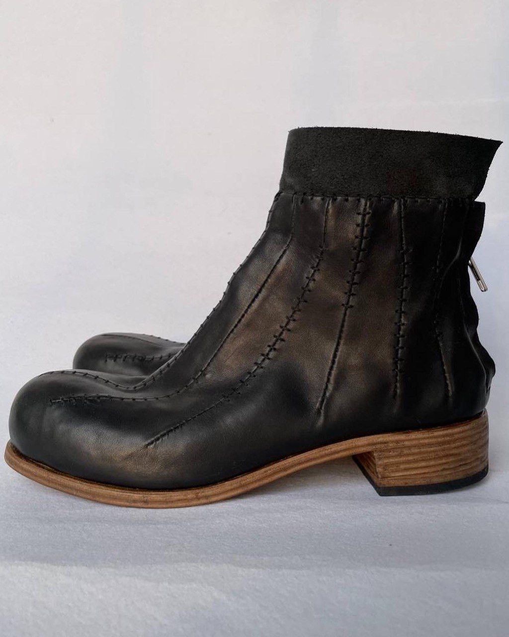 Other OMEL`CHUK black leather high boots | Grailed