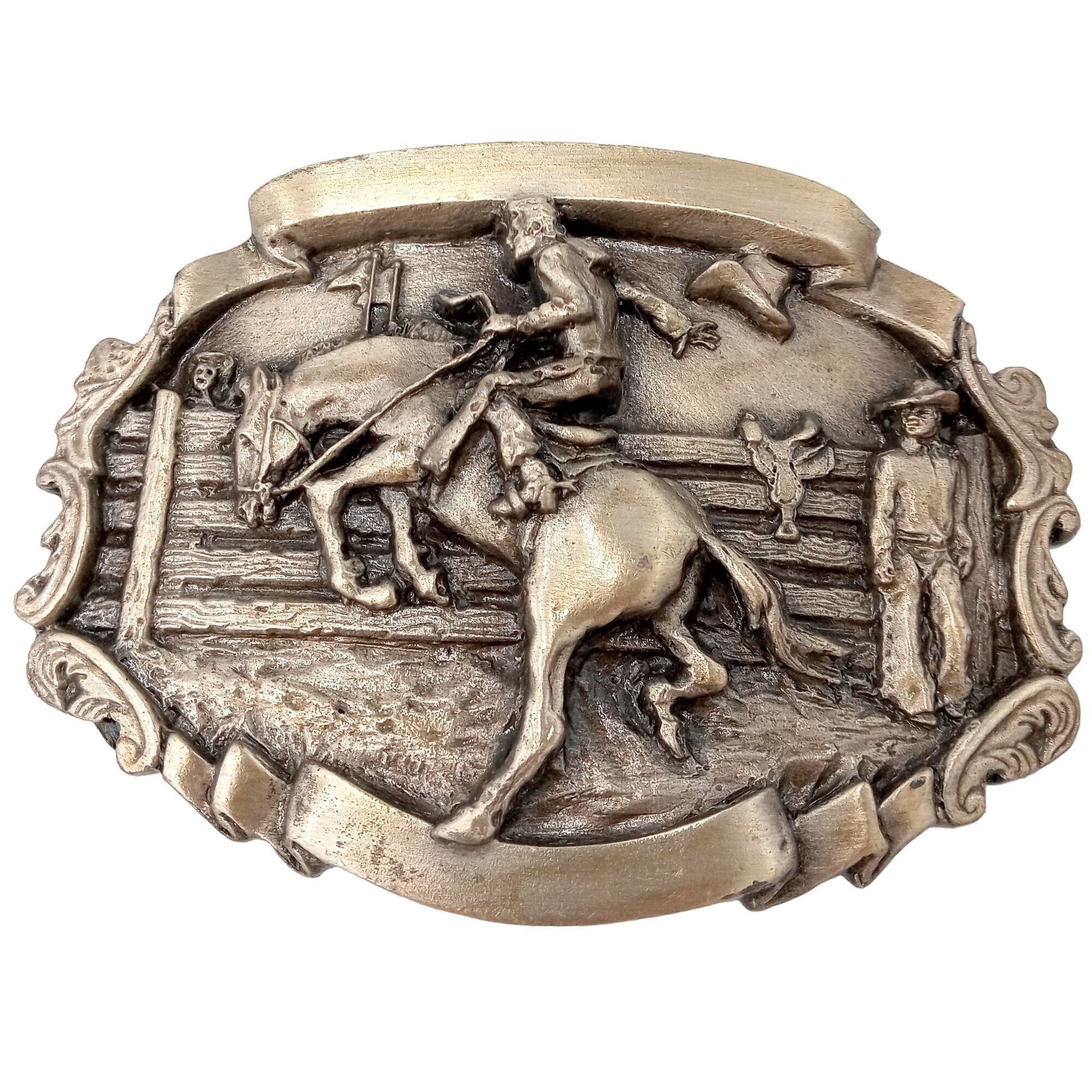 Unkwn Saddle Bronc Belt Buckle Ranch Rodeo Cowboy 1981 Horse | Grailed