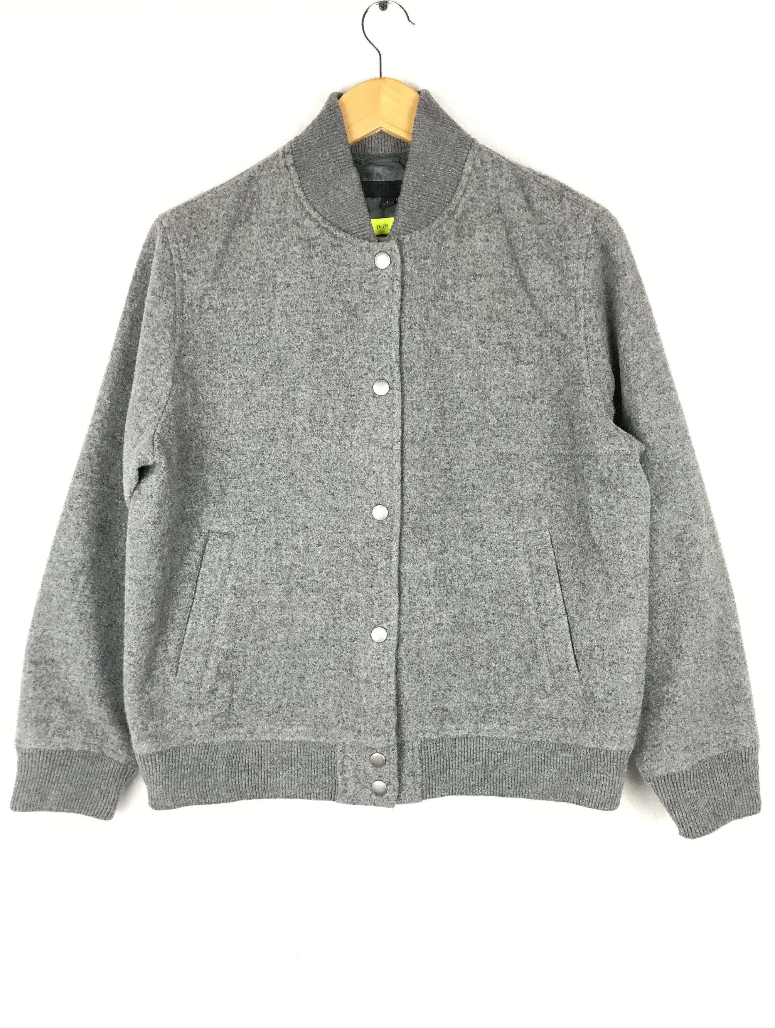 Uniqlo Uniqlo Varsity Jacket Embroidery Logo wool Jacket | Grailed