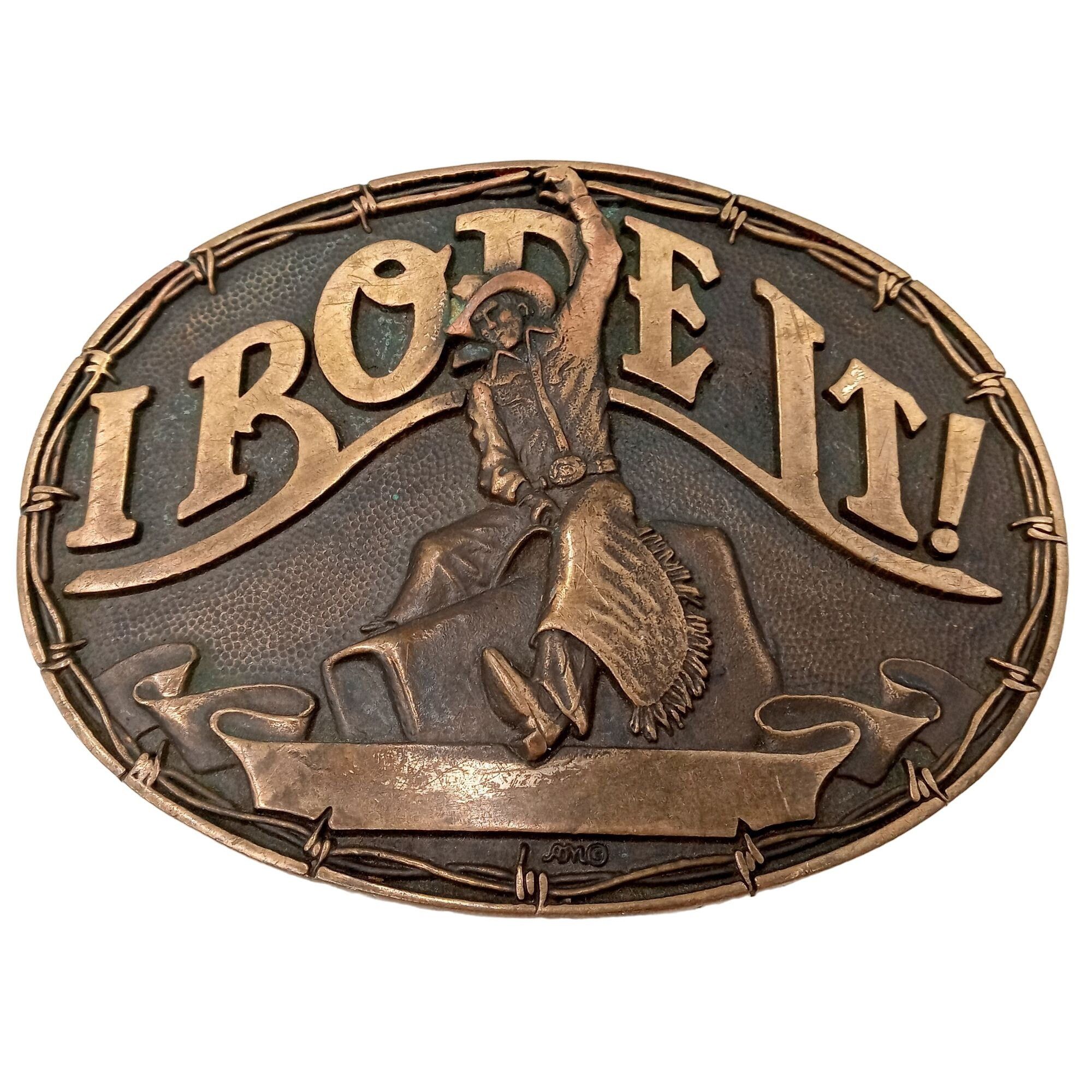 Unkwn Mechanical Bull Rider Buckle Rodeo Trophy I Rode It Cowboy | Grailed
