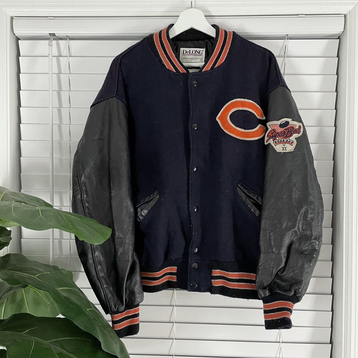 Vintage Vintage 90s Chicago Bears Varsity Letterman Jacket | Grailed