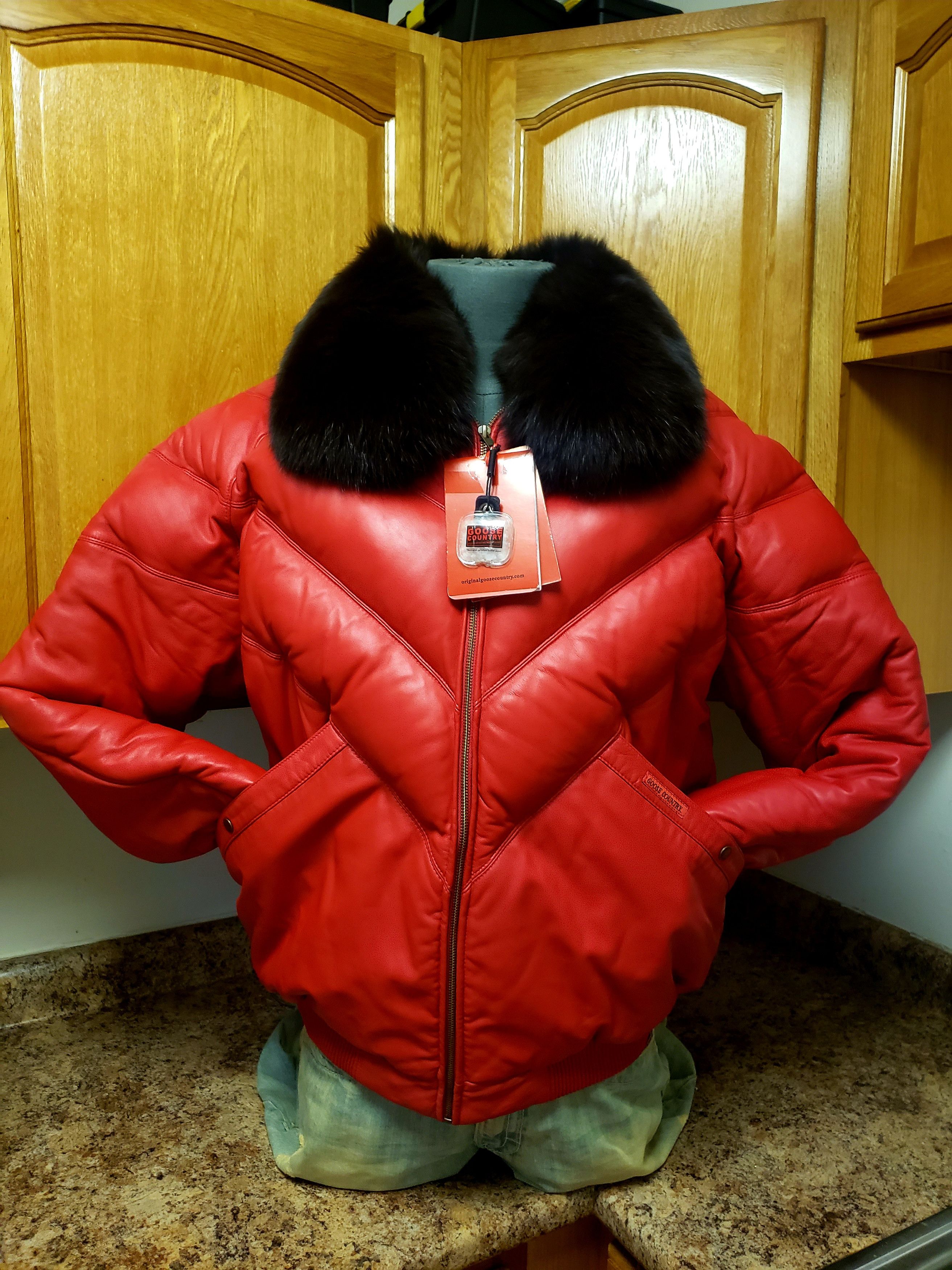 Other Goose Country Leather V Bomber | Grailed