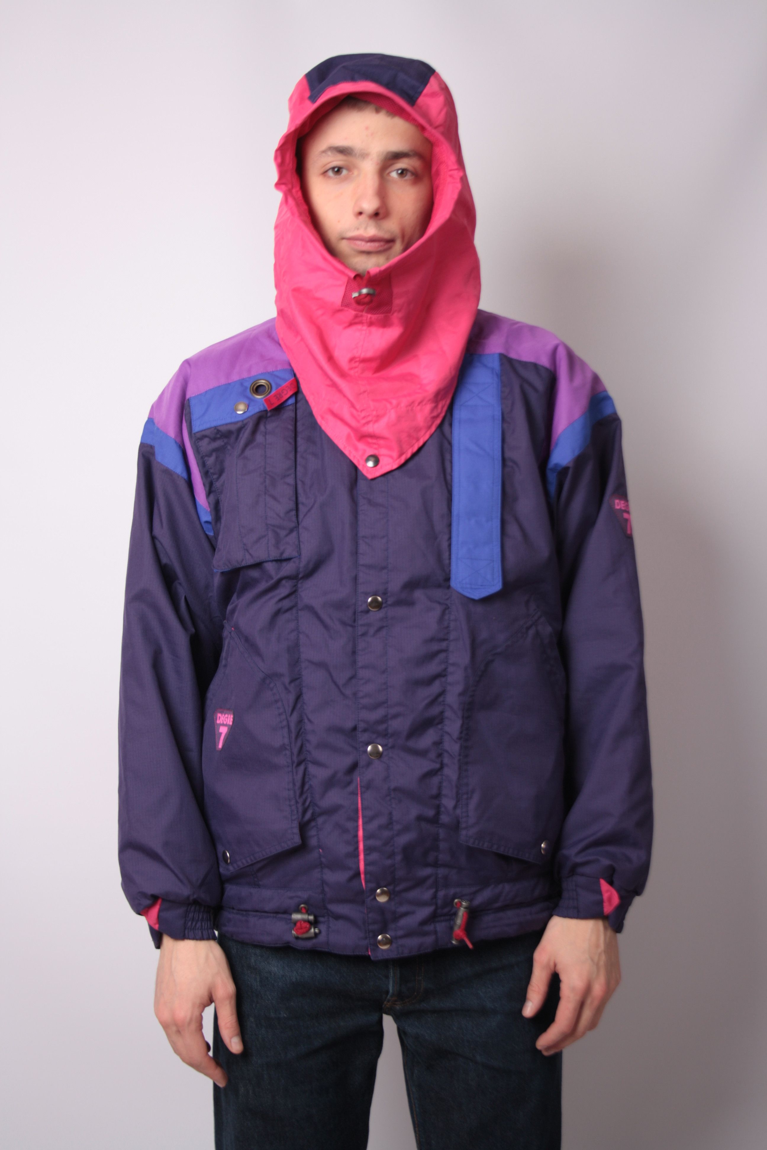 Goretex × Vintage Vintage 90s Degre 7 Gore tex Jacket Ski Balaclava ...
