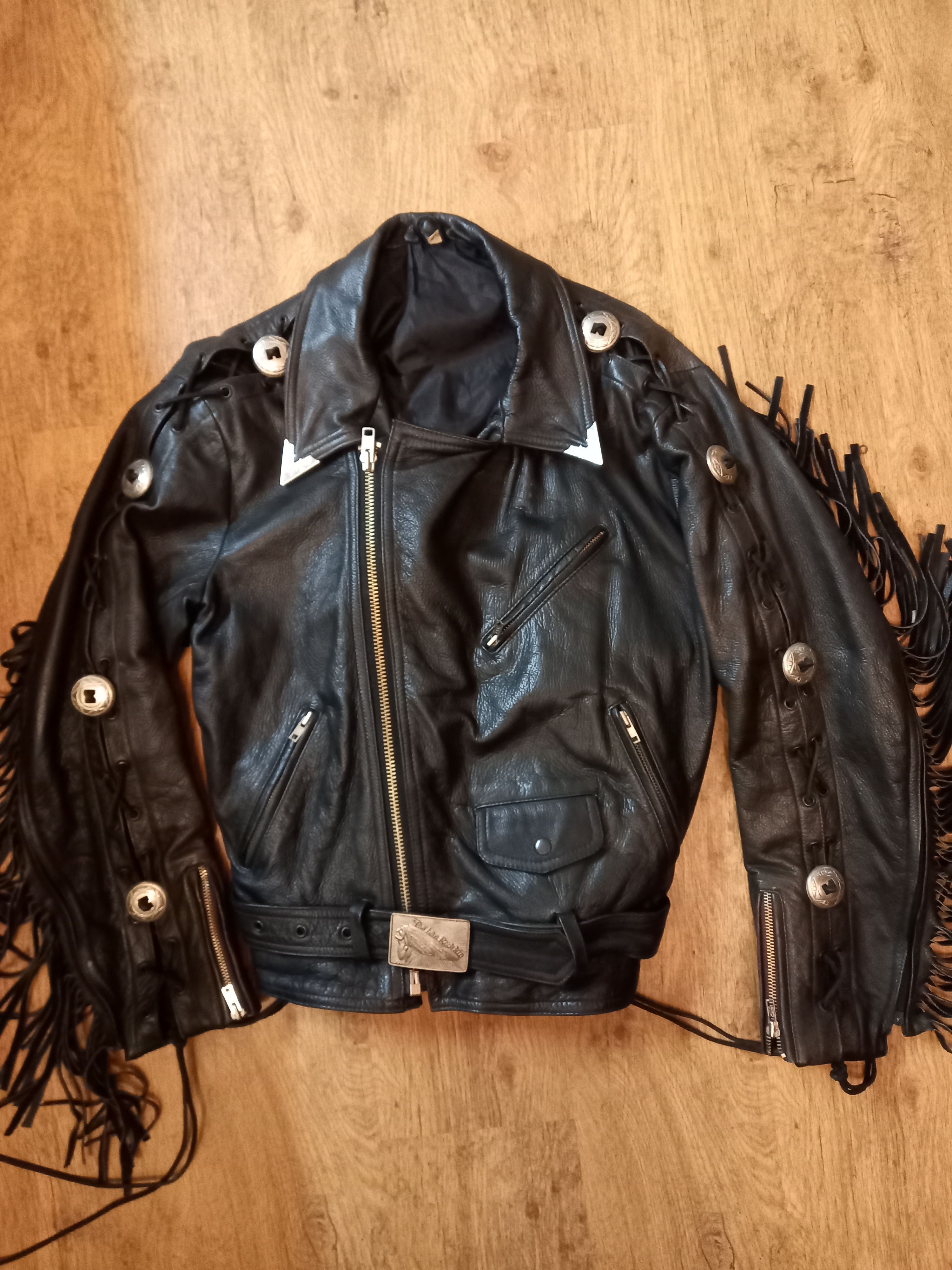 Vintage RARE Vintage 80s Iron Redskin Fringe Leather Biker Jacket | Grailed