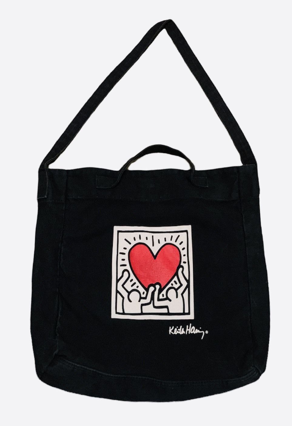 Keith Haring × Vintage Rare Design Vintage Art Keith Haring Tote Bag ...